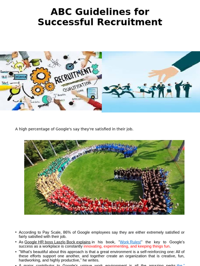 ABC Guidelines for Successful Recruitment | PDF | Recruitment ...