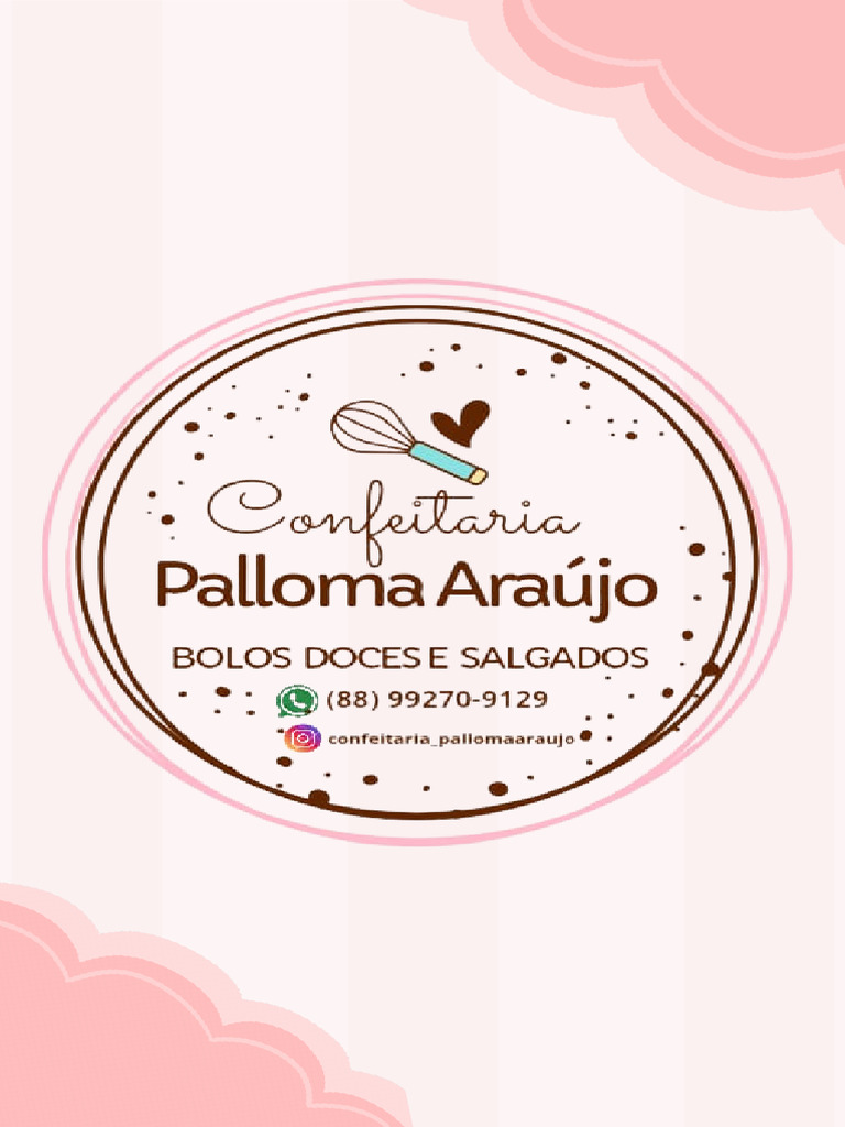 Cardápio de Bolos Confeitaria Rose Claro A4 - 20250430 - 190753 - 0000 | PDF