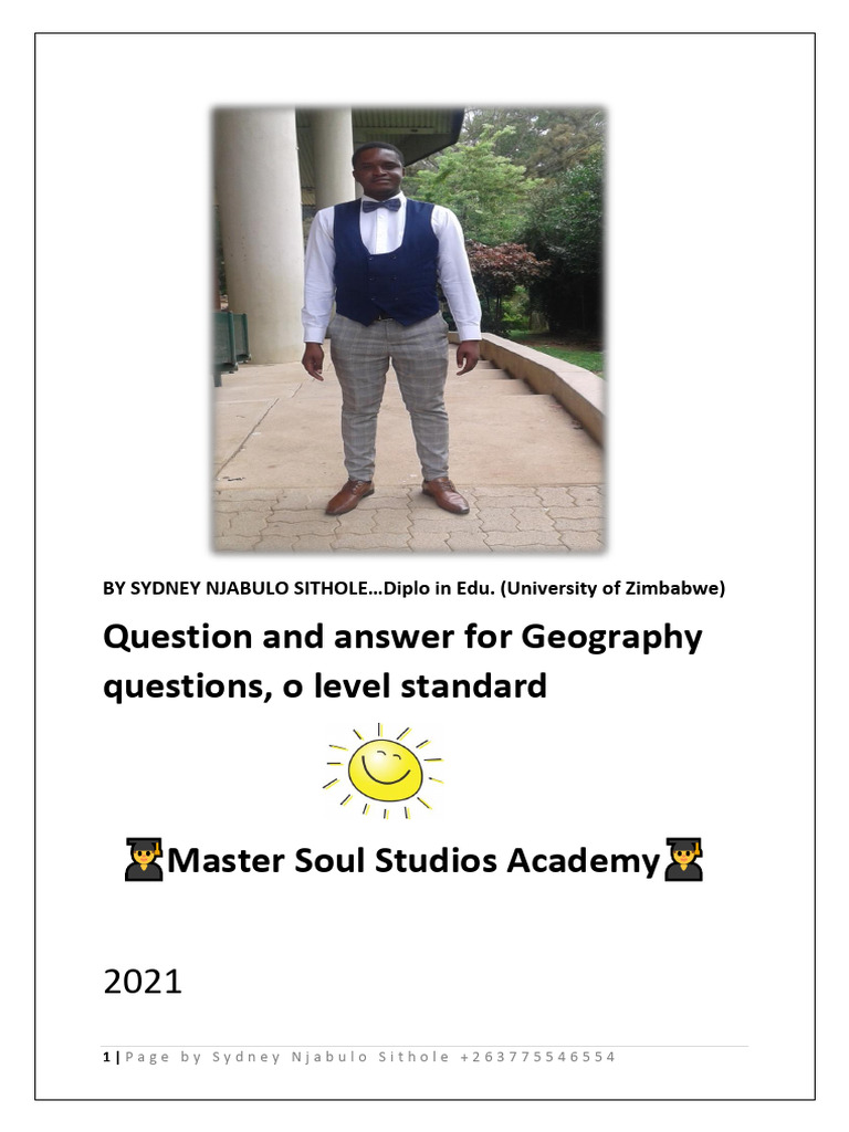 ZIMSEC O Level Geography Q&A Guide | PDF | Rain | Trees