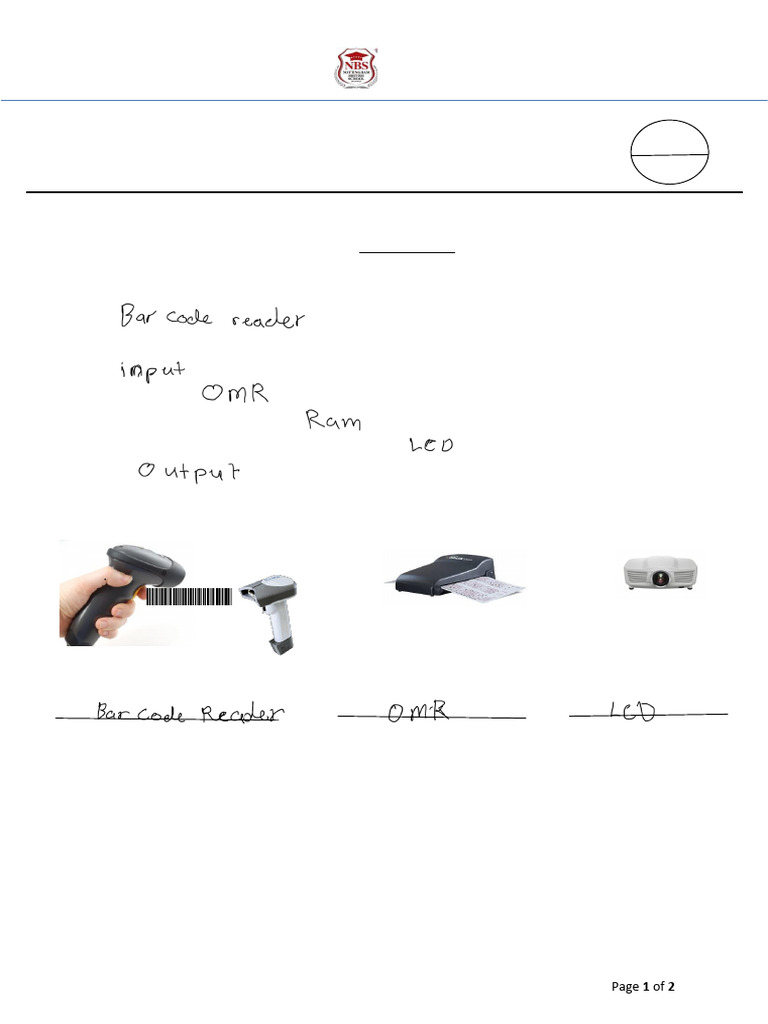 ICT Worksheet for Class 6 Students | PDF