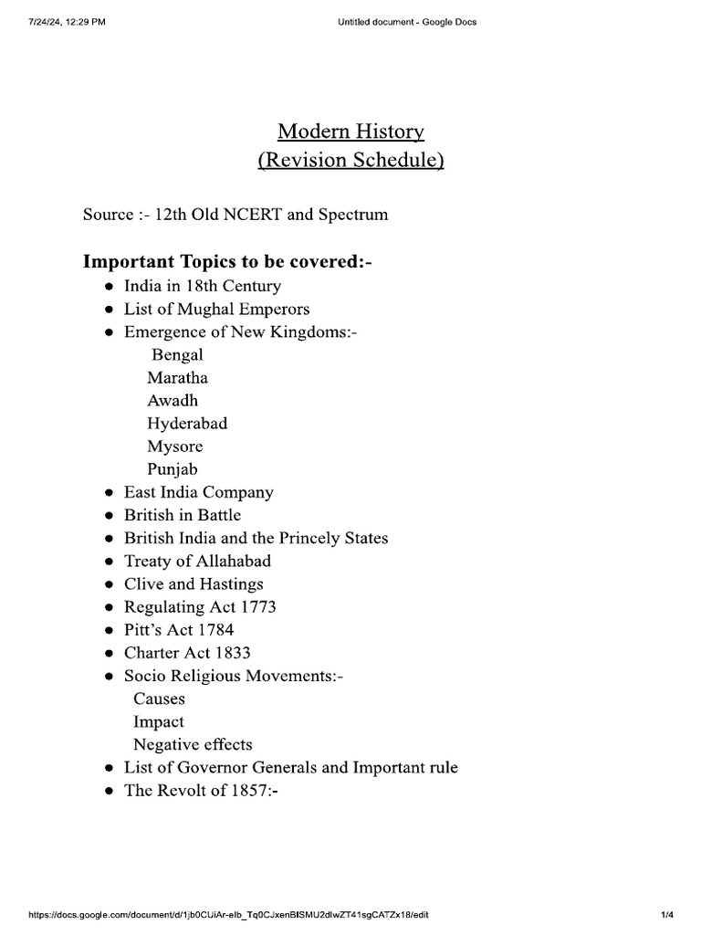 Modern History | PDF