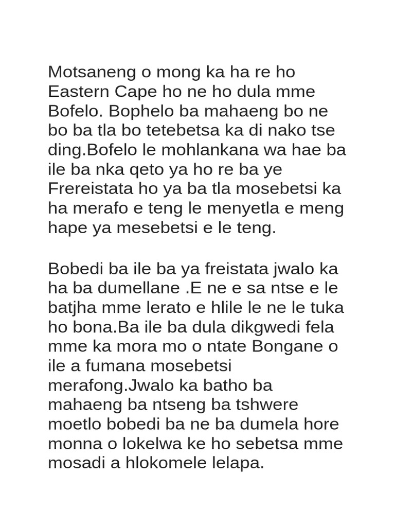 7 Lefu o Sehloho - 250504 - 031107 | PDF