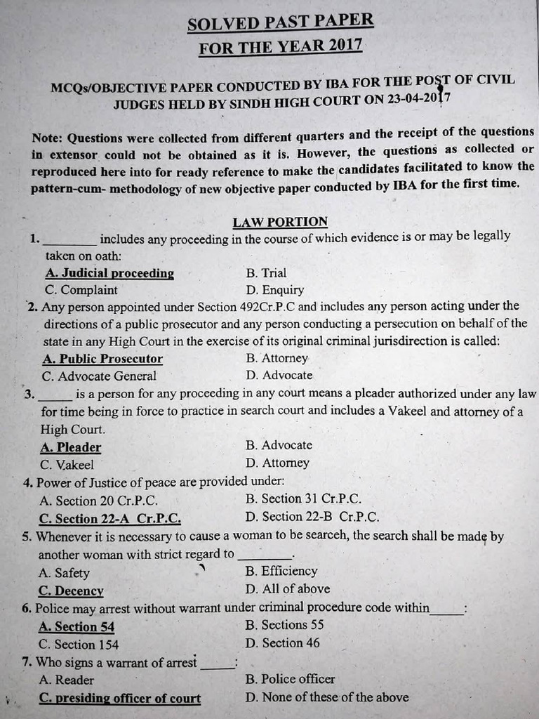 Solved Paper 2017 | PDF