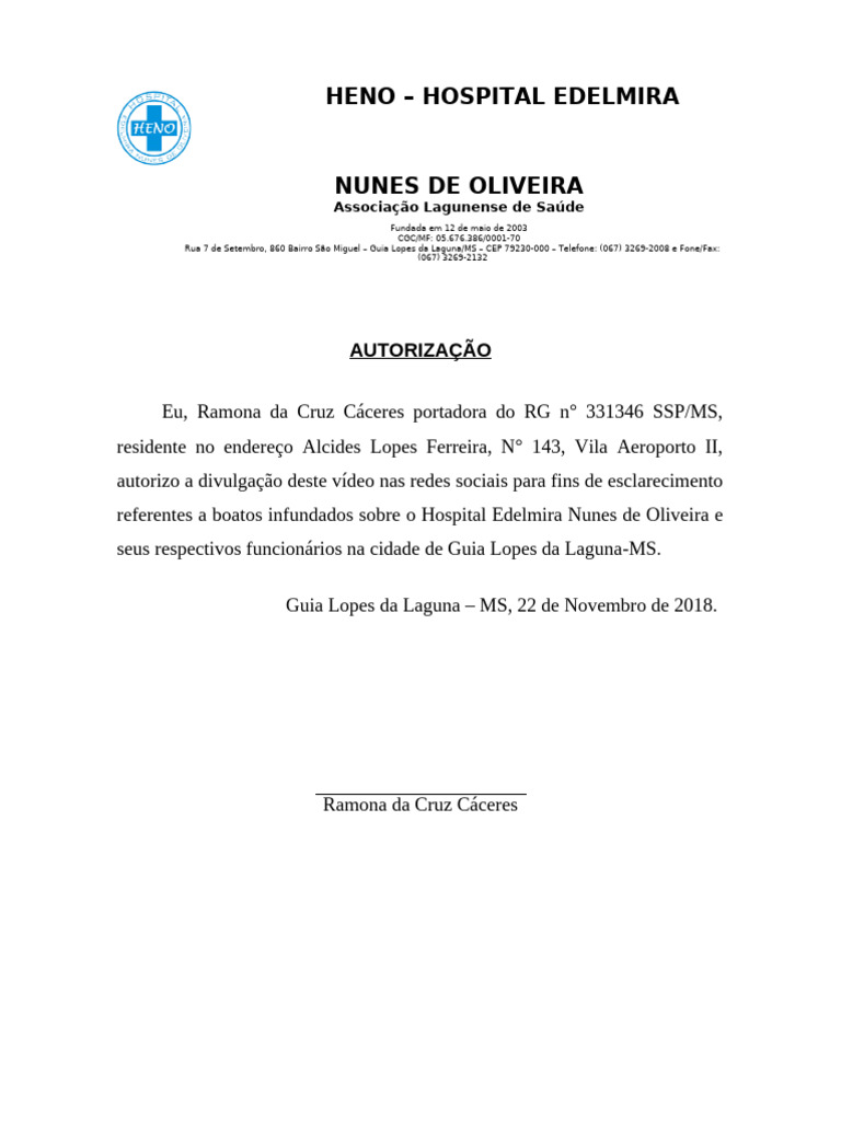 Autorizaçao de Encam | PDF