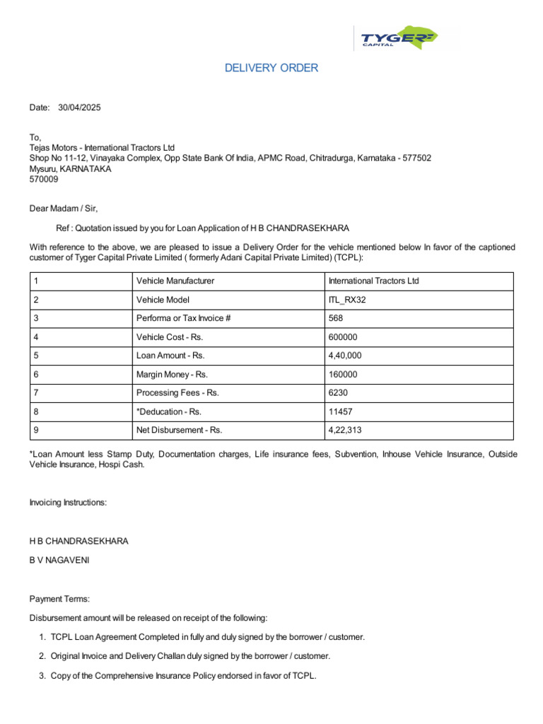 DeliveryOrder | PDF | Receipt | Financial Services