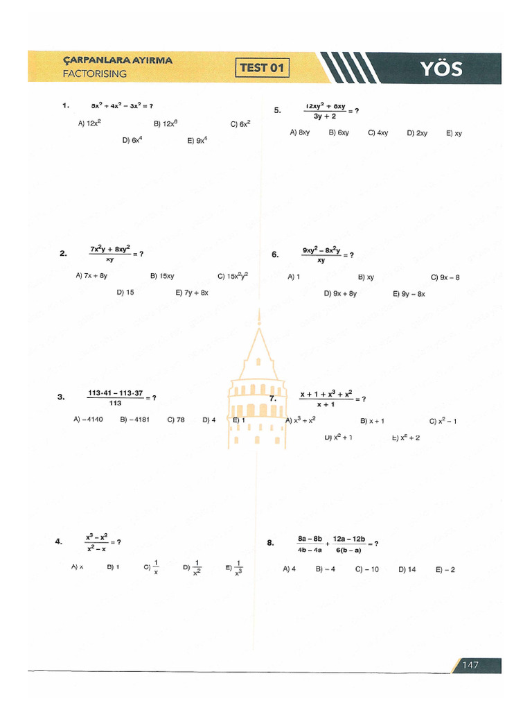 Factorization Pdf