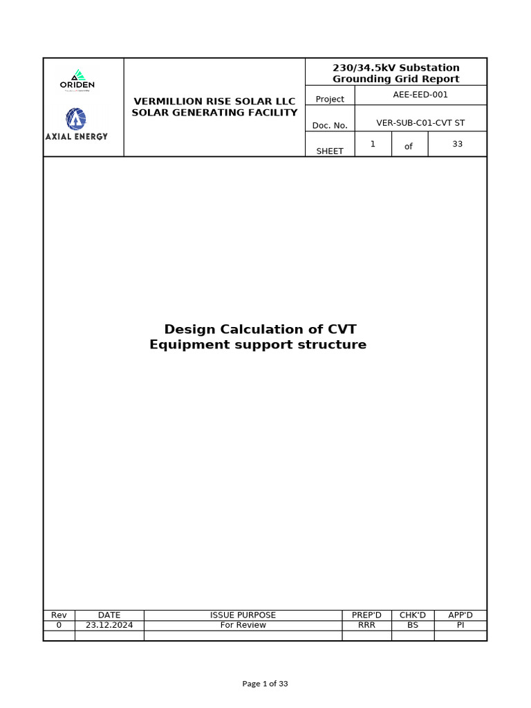 230kV CVT Support Structure Design Report | PDF | Strength Of Materials ...