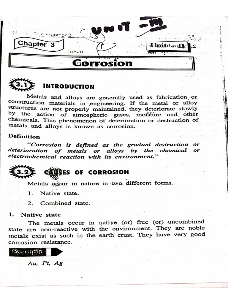 Unit-3 Corrosion | PDF