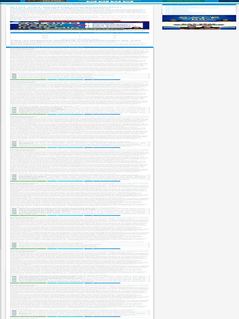 810+ CAT Reading Comprehension Questions With Video Solutions | PDF ...