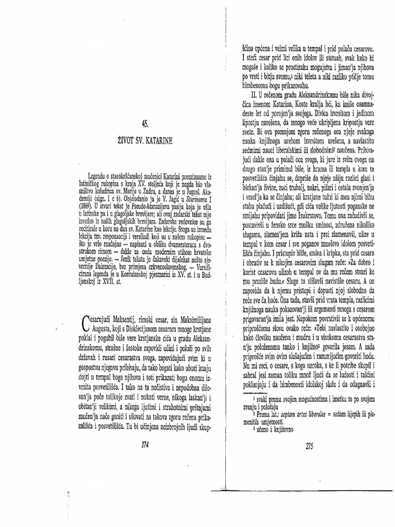 Zivot Svete Katarine - Legenda o Ivanu Zlatoustom | PDF