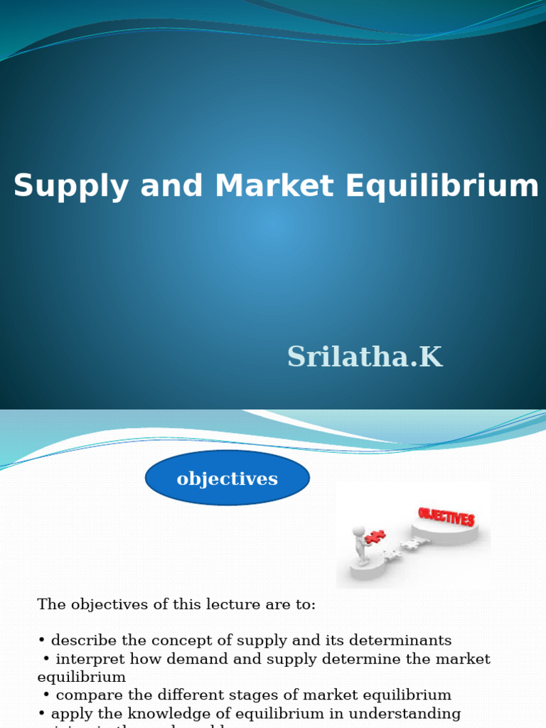 Supply And Market Equilibrium Unit 4 Pdf Supply Economics Demand