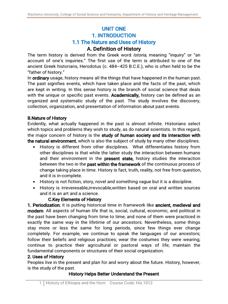 Revised History Common Course Final Handout 1012 Copy1 | PDF