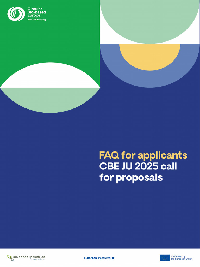 CBE JU - FAQ For Applicants Call 2025 v3 | PDF | Subcontractor | Cost