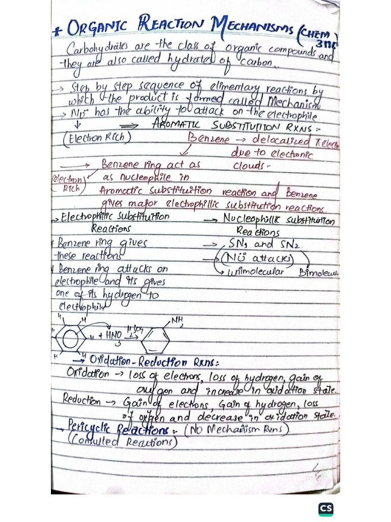 Organic Reaction Mechanisms | PDF