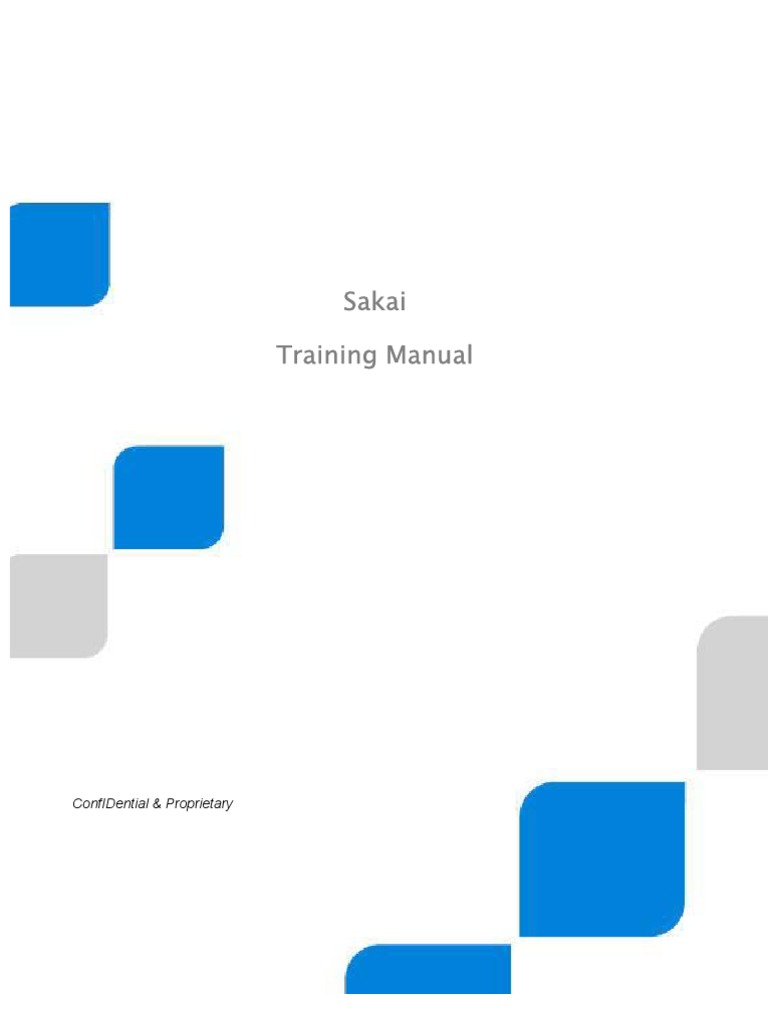 Sakai Training Manual | PDF | Computer File | Websites