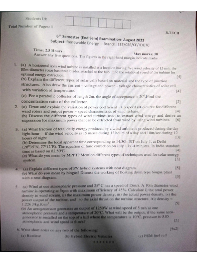 Re 2022 Endsem Solved | PDF