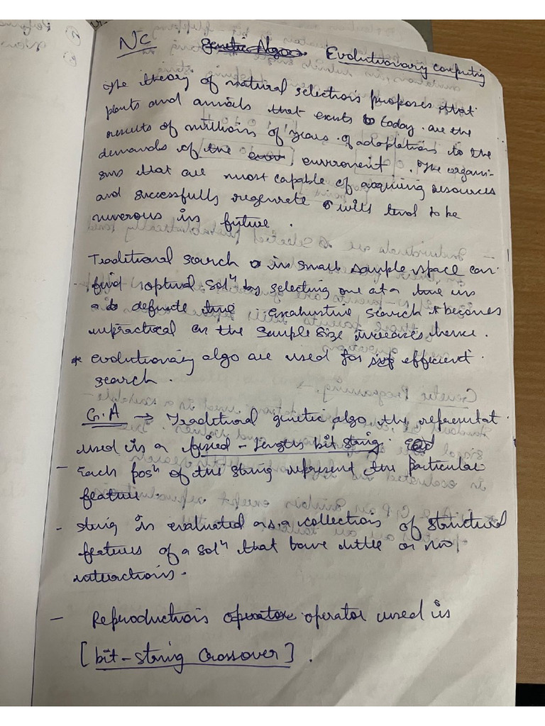 Genetic algo notes | PDF