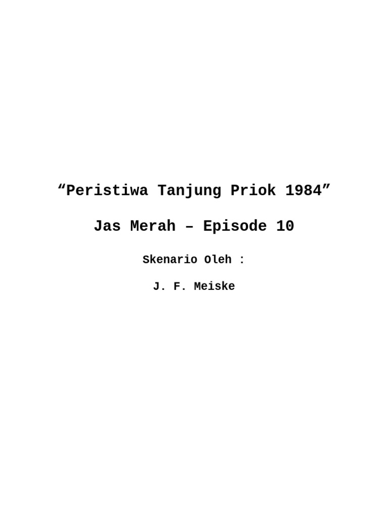 Tragedi Tanjung Priok 1984 | PDF