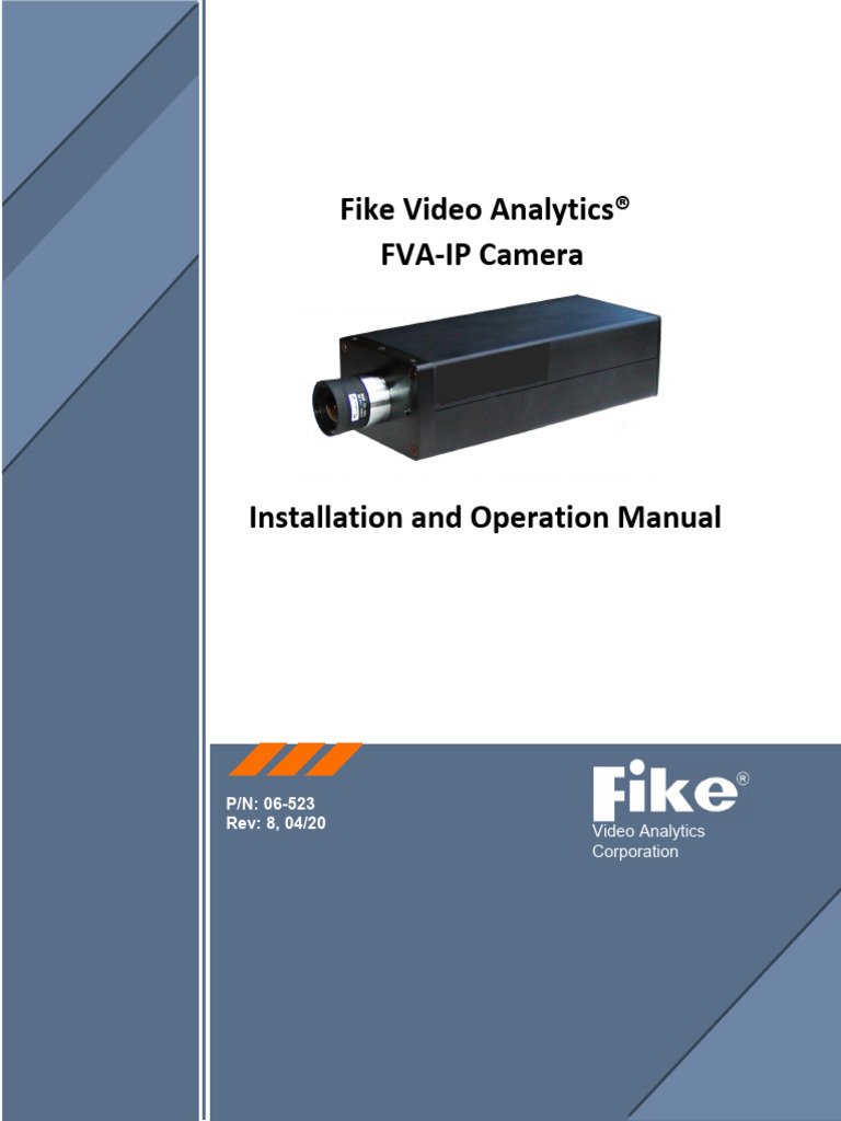FVA-IP Camera Installation Manual | PDF | Ip Address | Electrical Connector