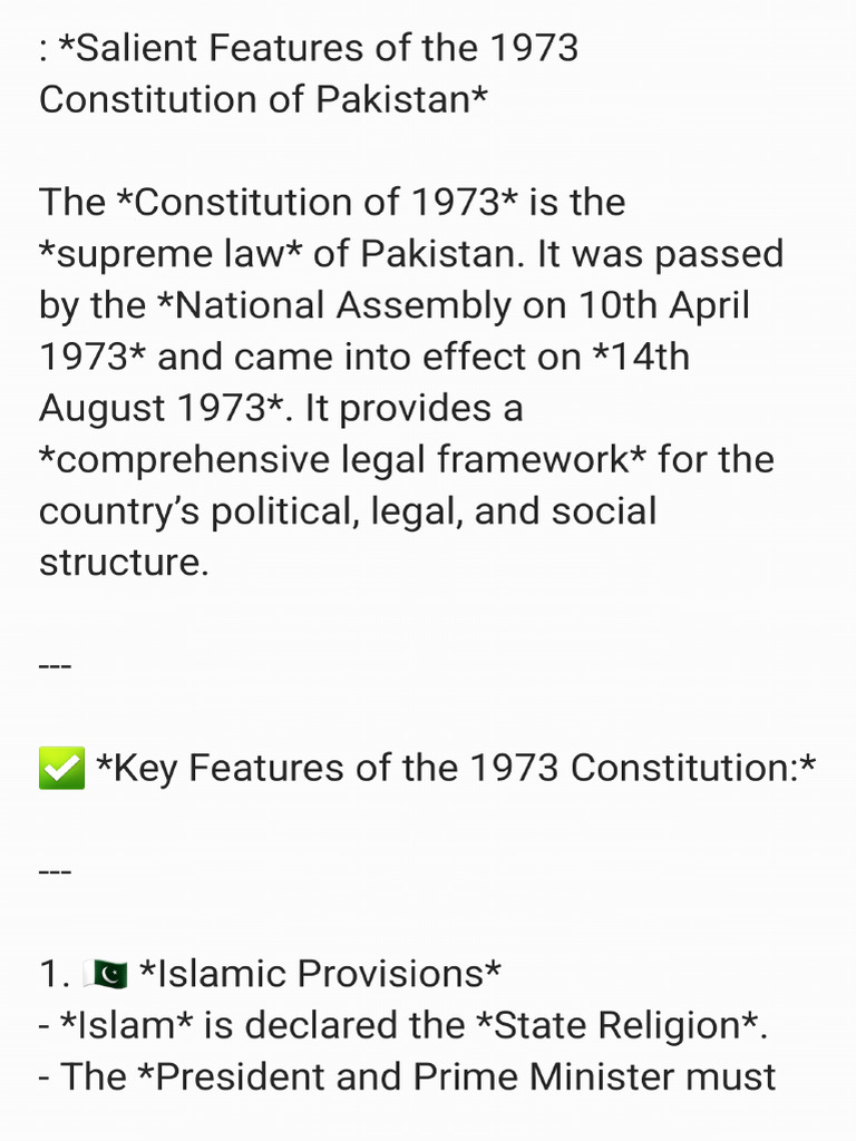 1973 Constitution | PDF