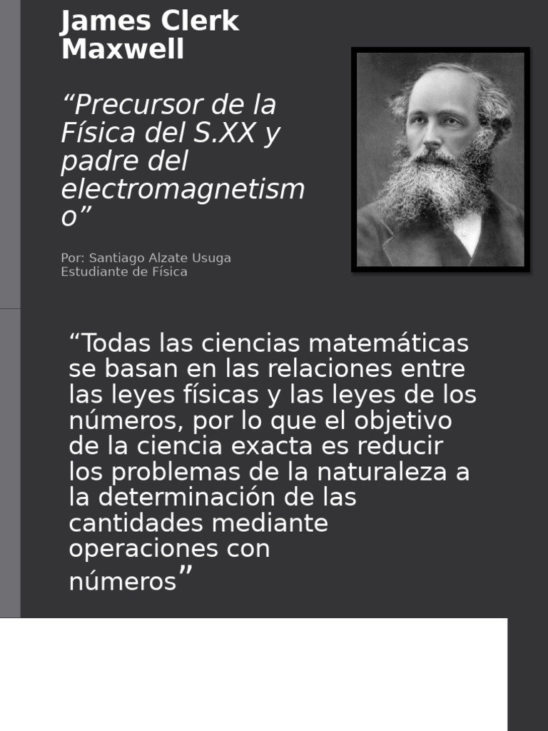 James Clerk Maxwell | PDF