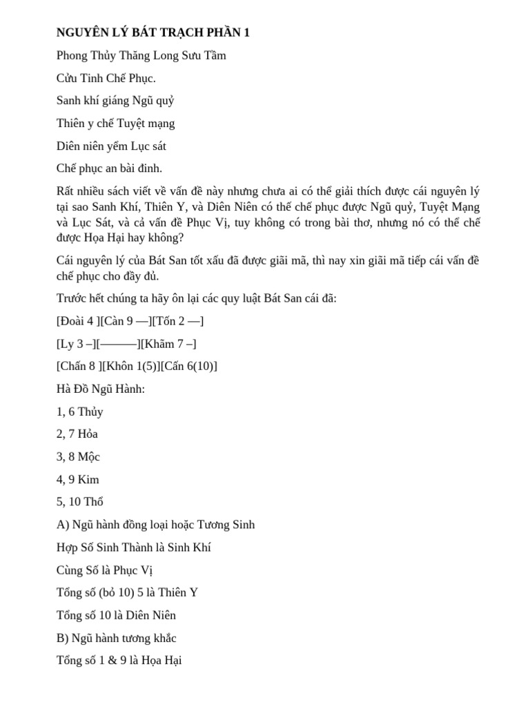 Nguyen Ly Bat Trach | PDF
