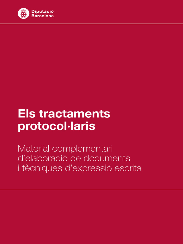 Tractaments Protocol DIBA | PDF