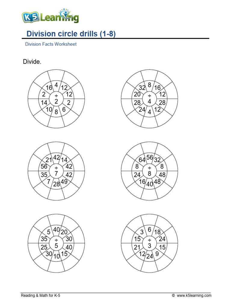 Division Circle Drills C | PDF