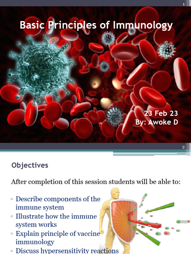 Basic Principles of Immunology | PDF | Immune System | Adaptive Immune ...