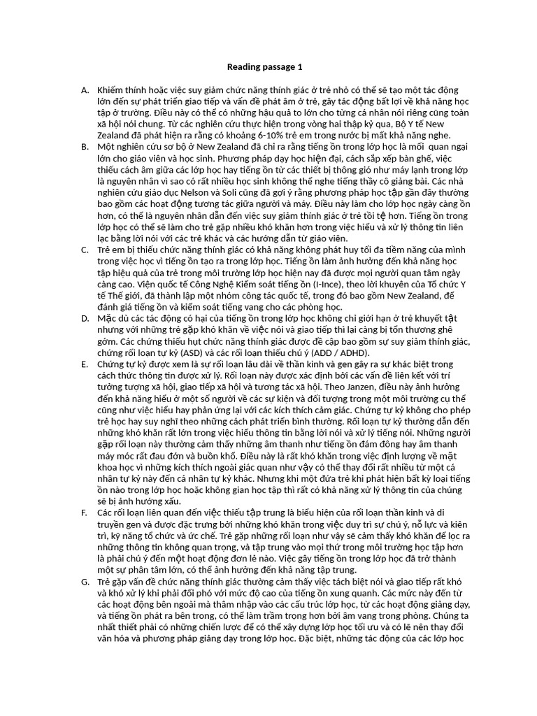 Reading Passage 1 | PDF