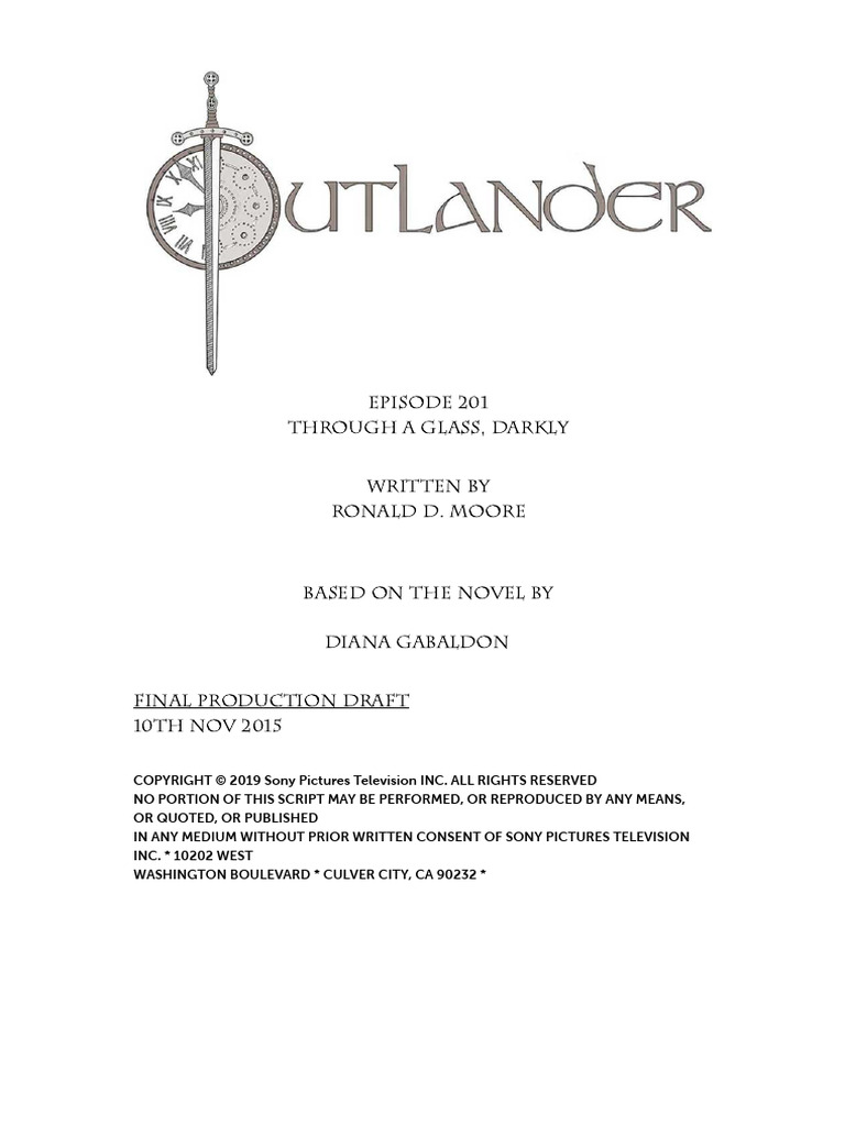 Outlander Episode 201 Script Summary | PDF