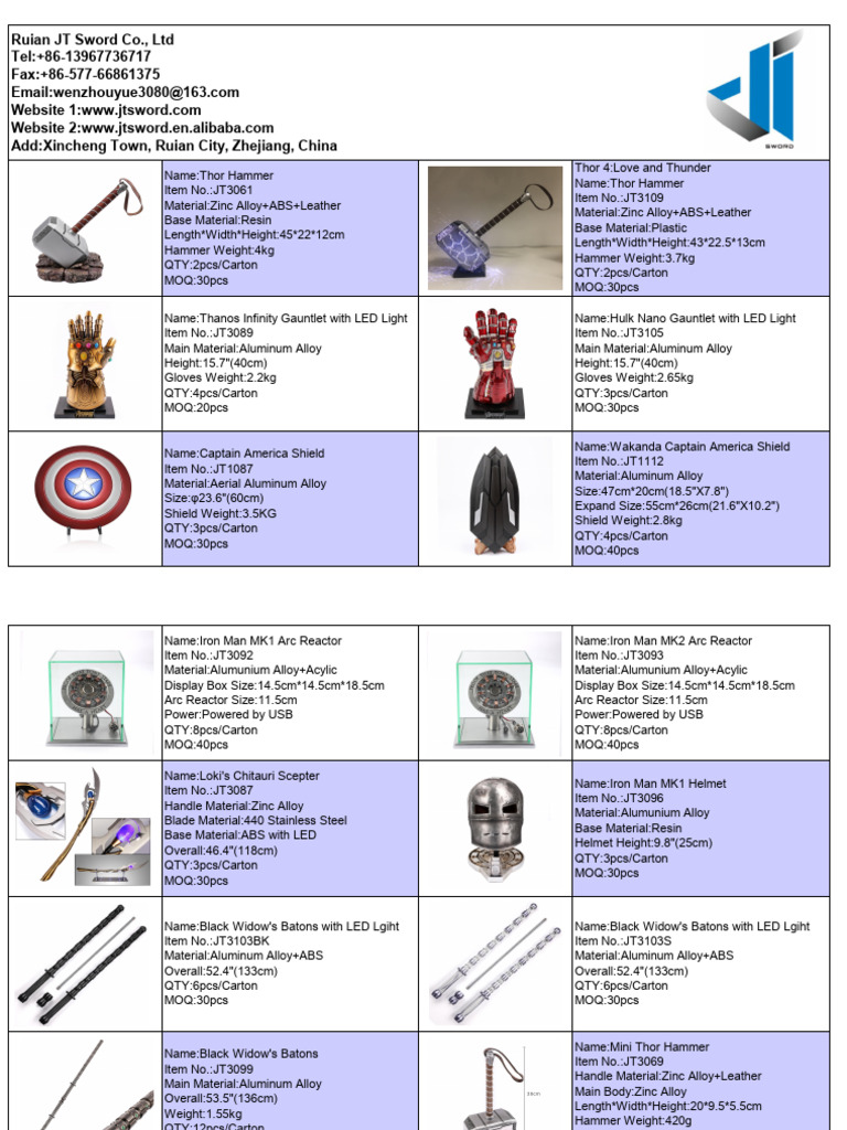 JT Swords | PDF | Steel | Melee Weapons
