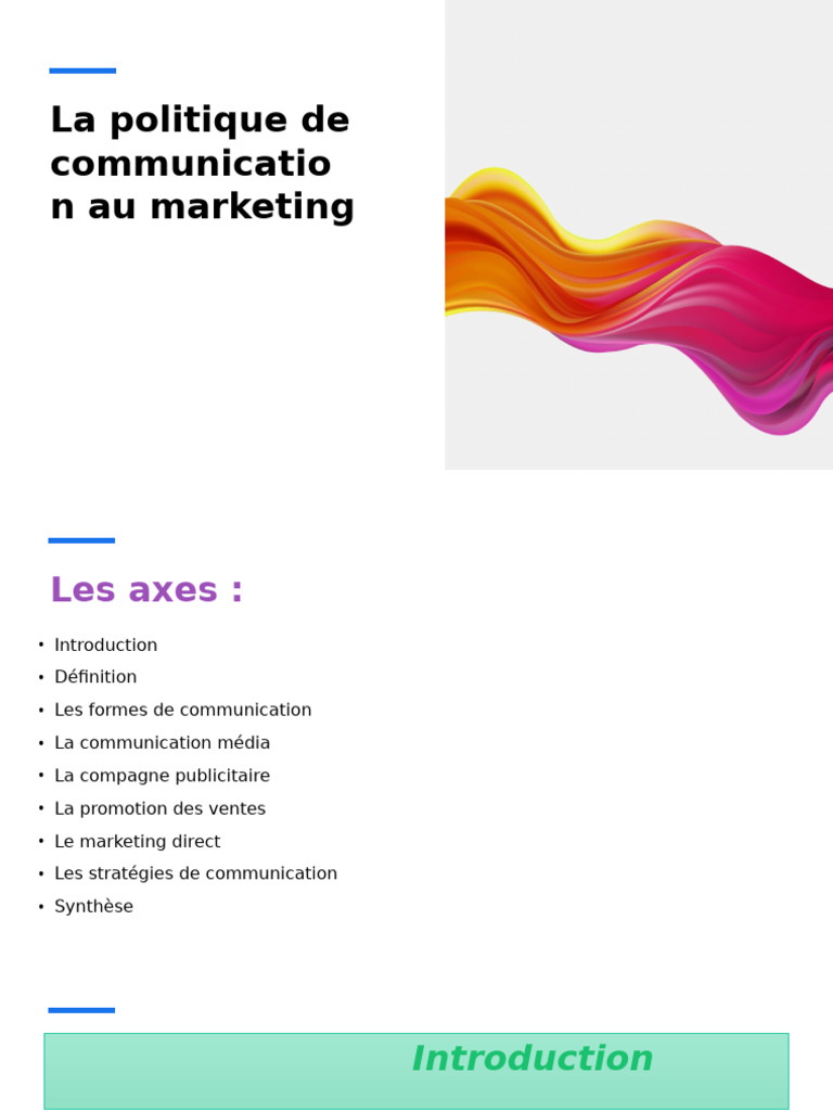 Présentation (3) | PDF | Commercialisation | Publicité