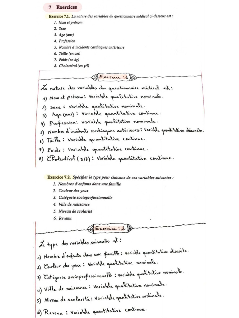 Correction TD Statistique | PDF