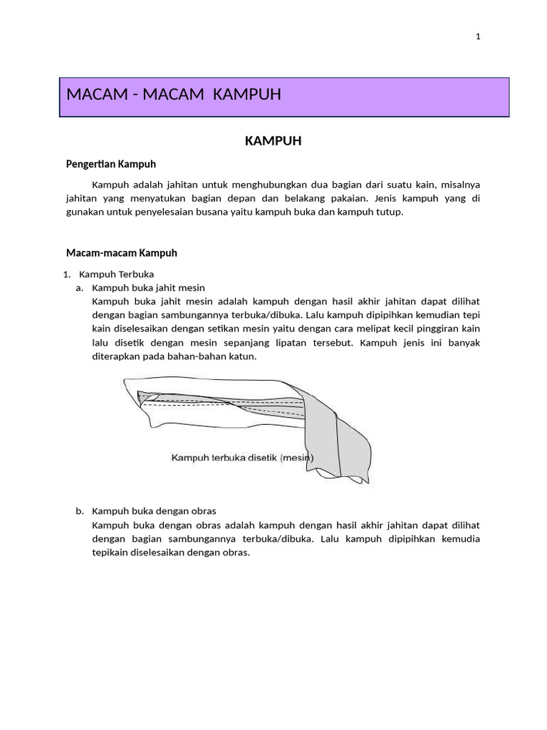 Materi Macam-Macam Kampuh | PDF