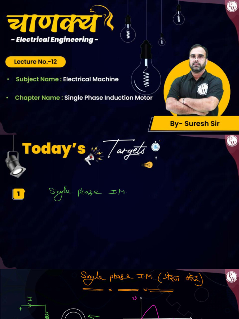 Induction Machine - 12 - Class Notes - Chanakya - AE - JE Electrical ...
