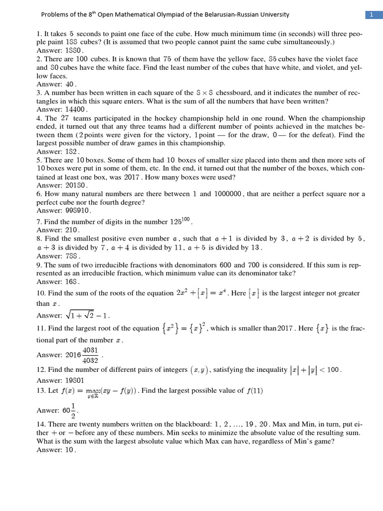 2017 Eng | PDF | Numbers | Discrete Mathematics