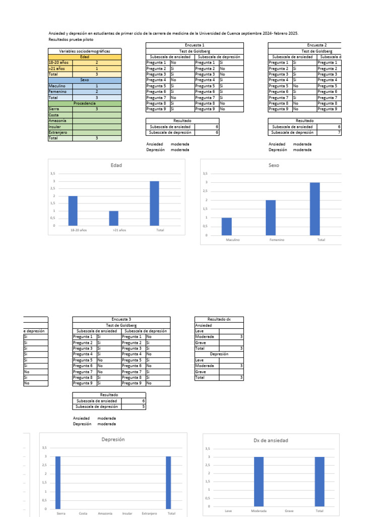 Tabulación de Datos Prueba Piloto | PDF