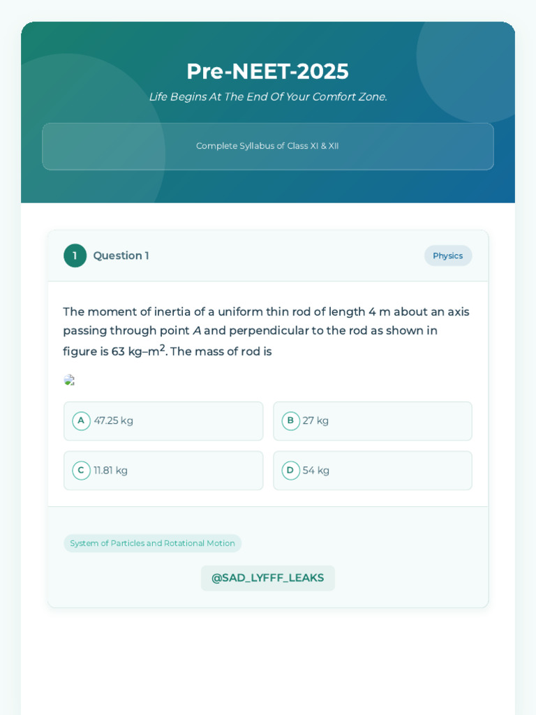 Pre Neet - 2025 88 Question | PDF | Coordination Complex | Chemical Equilibrium