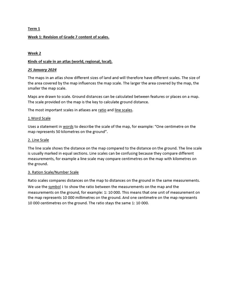 Grade 8 Notes Term 1 SEND PARENTS | PDF | Latitude | Longitude