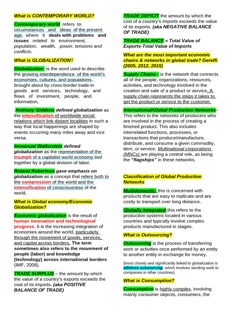 Understanding Globalization and Economy | PDF | World Trade ...