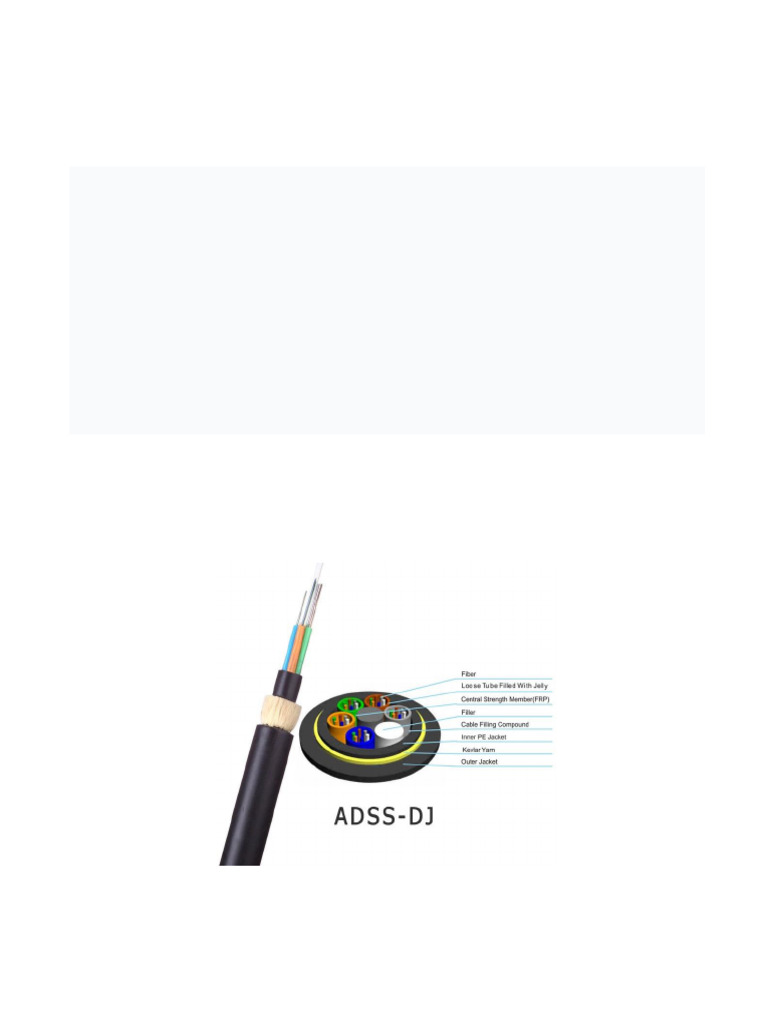 Ficha Tecnica Fibra Optica Adss | PDF | Optical Fiber | Materials