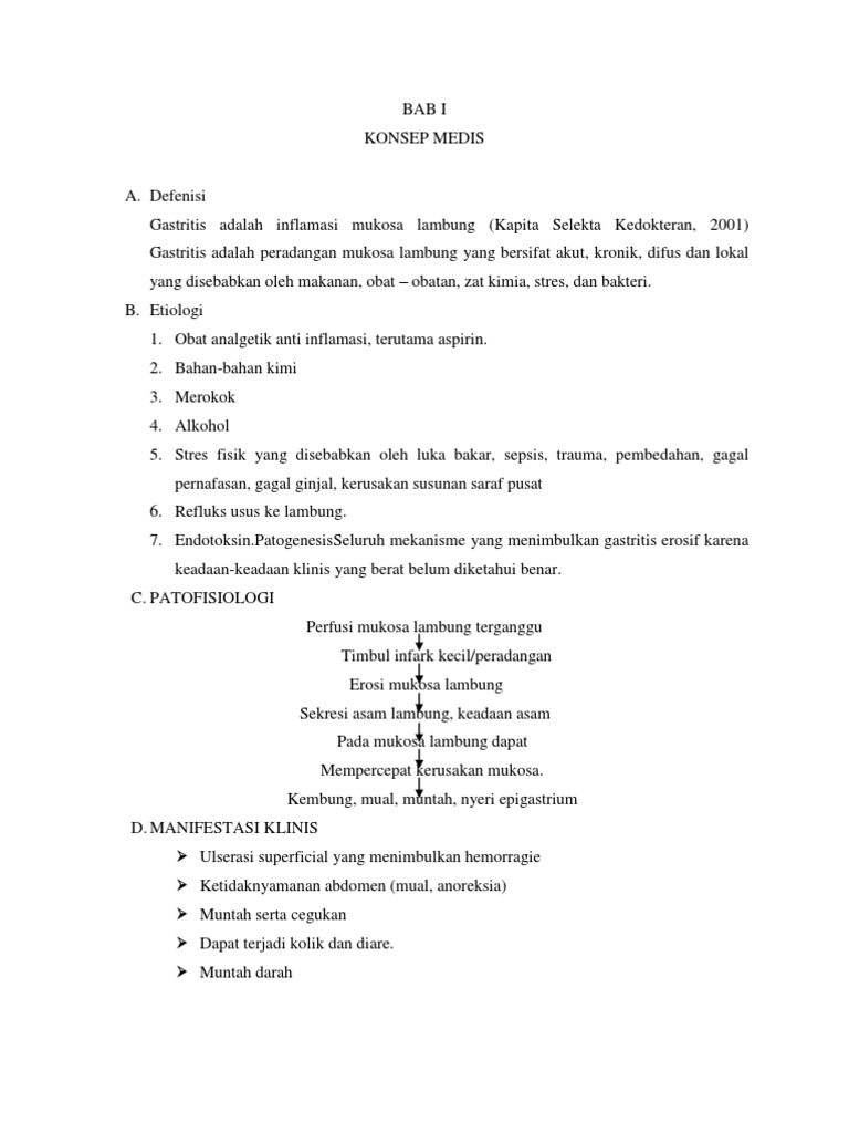 LP Gastritis Gadar | PDF