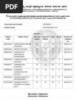 VTU Result Sem 1 | PDF