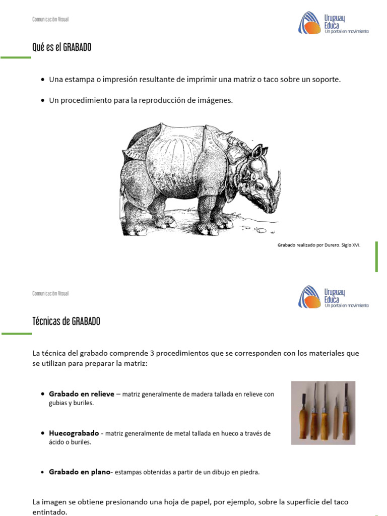 Información Sobre La Técnica Del Grabado - 0 | PDF | Grabado | Impresión