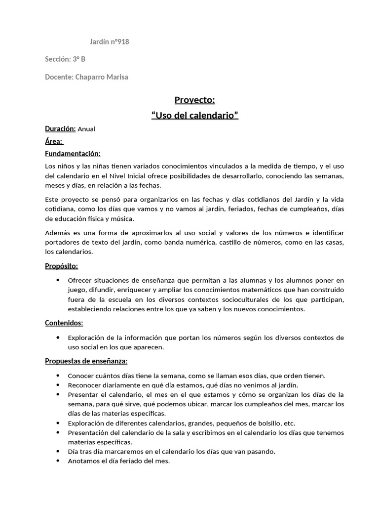 Mi Calendario | PDF | Calendario | Educación de la primera infancia