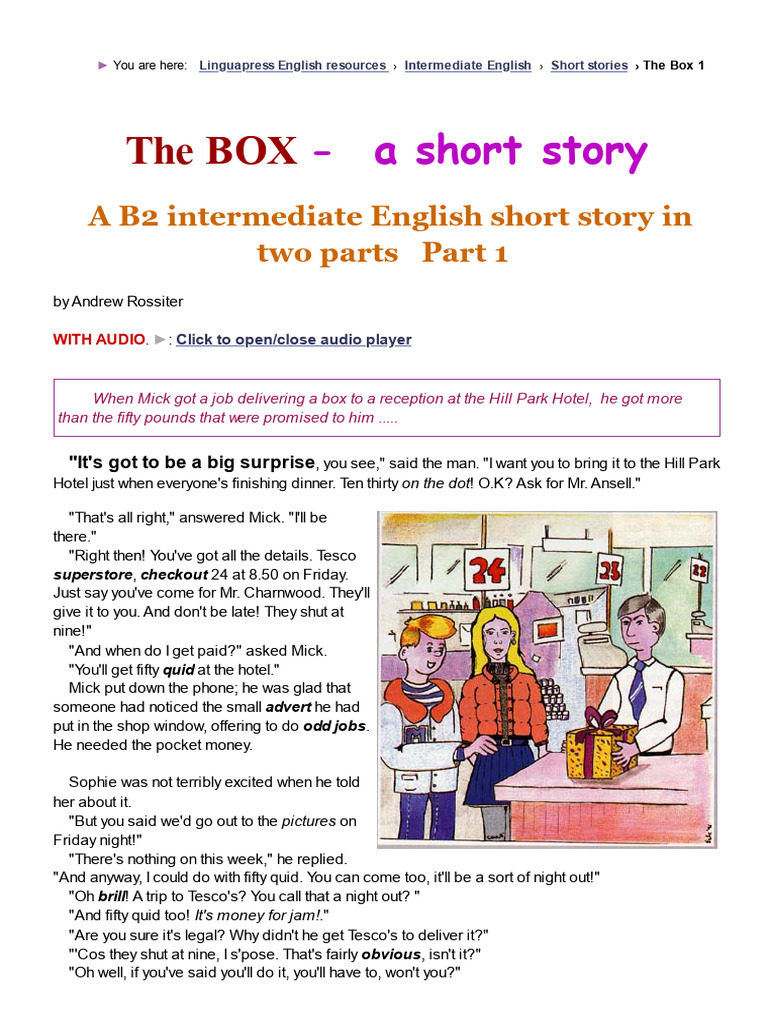 The Box: A B2 Short Story | PDF | Linguistics