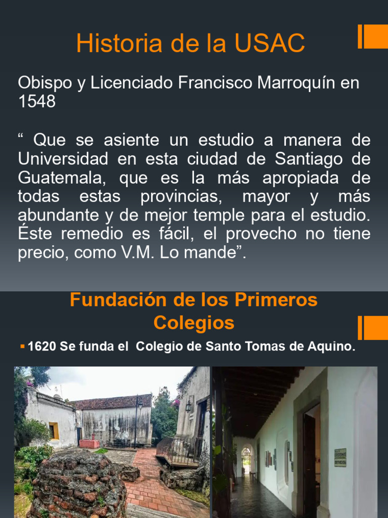 Historia y Fundación de la USAC | PDF | Universidad | Guatemala
