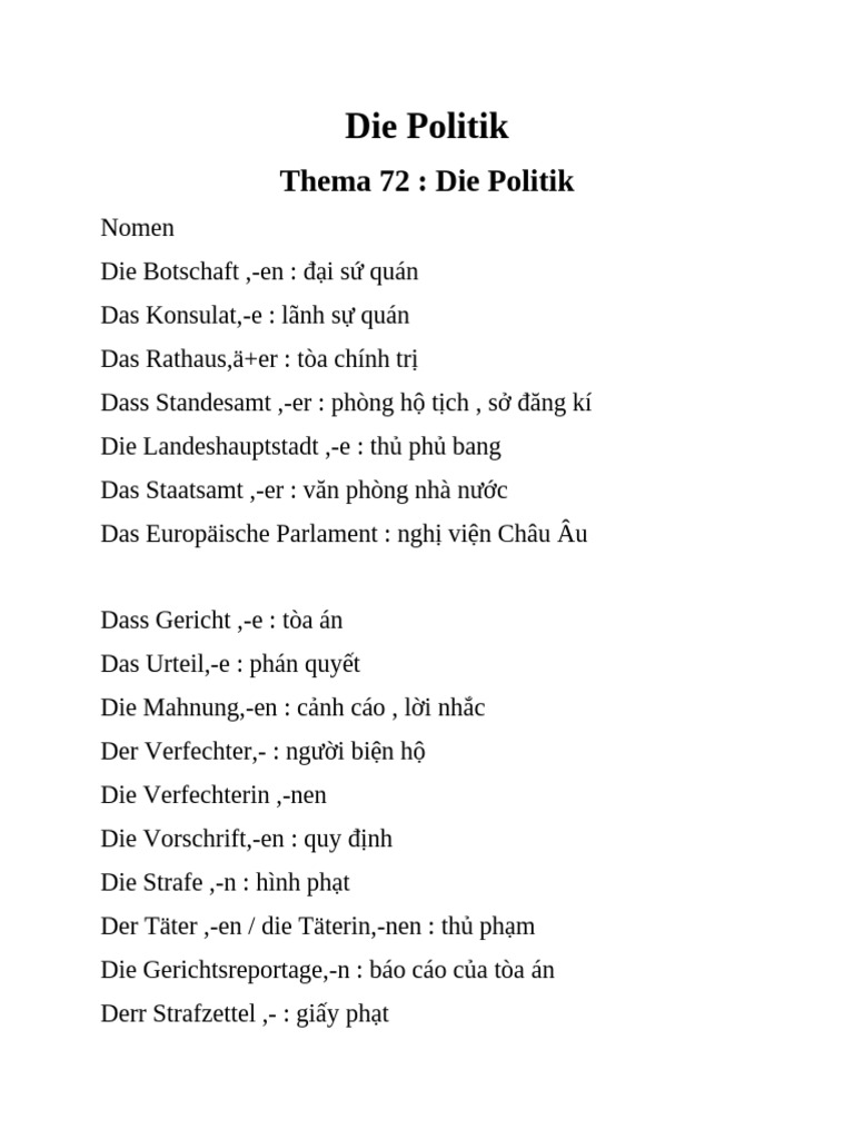 Die Politik | PDF