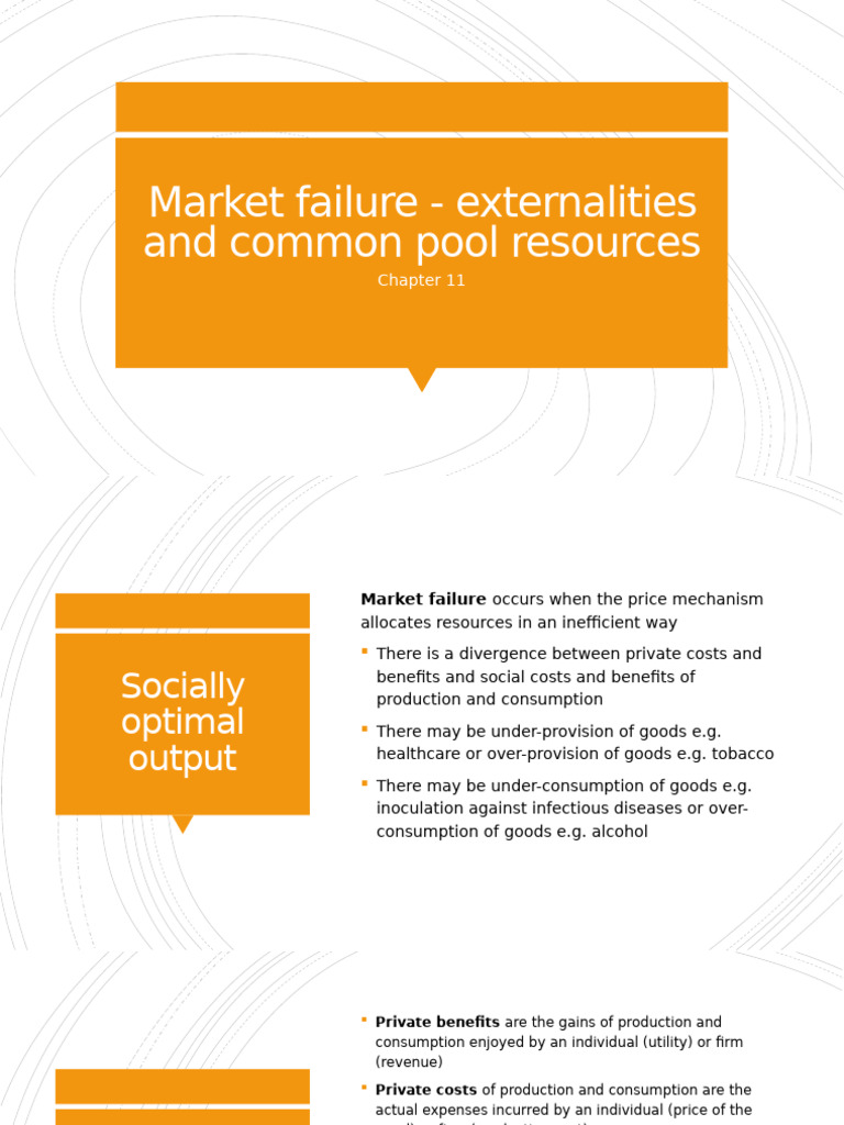 Market Failure - Externalities and Common Pool Resources | PDF | Externality | Market Failure